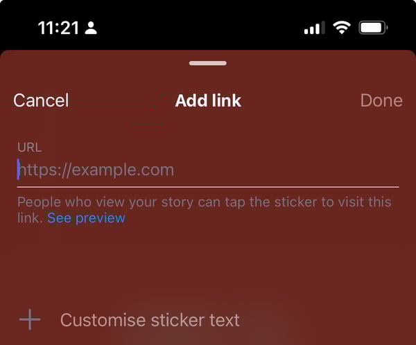 How To Add Link To Instagram Story
